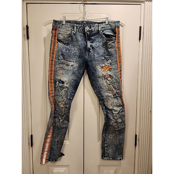 smoke rise ny | Jeans | Smoke Rise Distressed Jeans Men Sz 38x32 ...